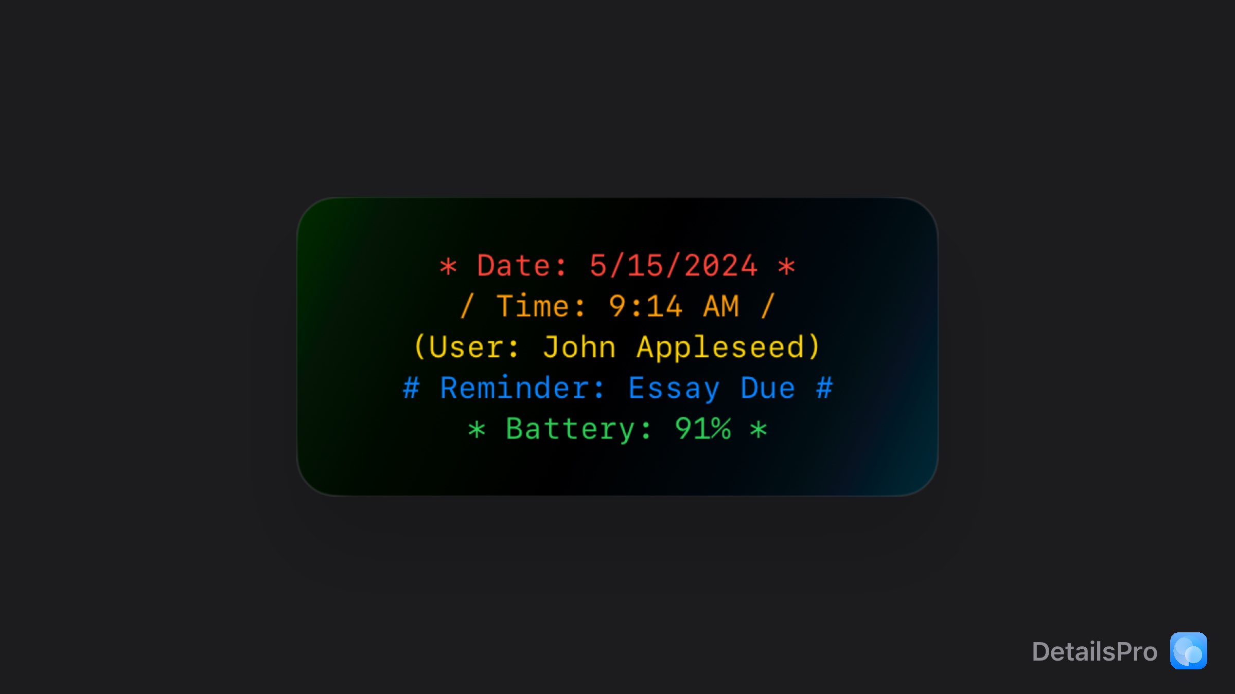 Terminal Widget by onionates | DetailsPro